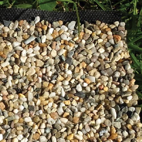 PondH2o Natural Stone Liner, Decorative Water Garden Koi Fish Pond Lining Real Gravel 1.9 Feet x 6.6 Feet (0.6m x 2m), Backyard Pond Liner Border