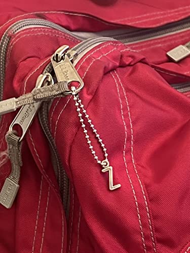 Crescent City Collection Cup Jewelry for Tumbler Handle with Custom Pouch, Letter Initial Charm with Removable Ball Bead Chain, Stanley Tumbler Accessories, G
