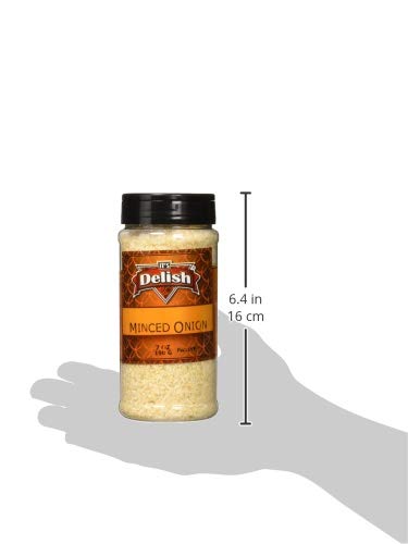 Minced Onion by Its Delish, 7 Oz Medium Jar (Pack of 2)