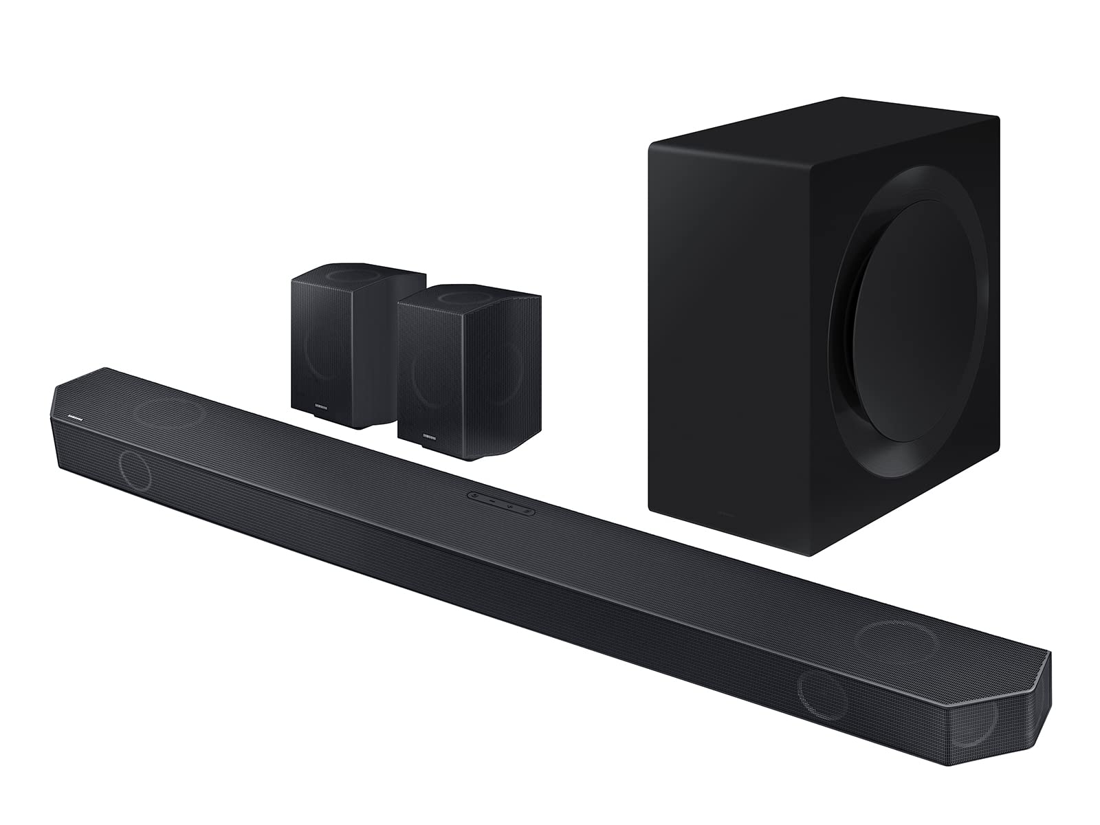 SAMSUNG HW-Q990C 11.1.4ch Soundbar with Rear Speakers and Dolby Atmos with an Additional 1 Year Coverage (2023), Titan Black (Renewed)