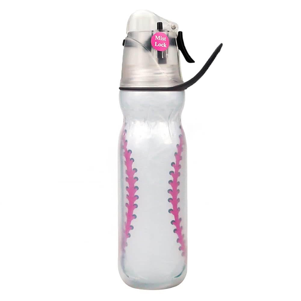 efiLneerG Insulated Sports Water Bottle with Spray Mist and Sip Kids Cool Misting Water Bottles School for Gym Cycling Running Climbing 20 OZ, Leak Proof Squeeze Cold Water Bottle Baseball