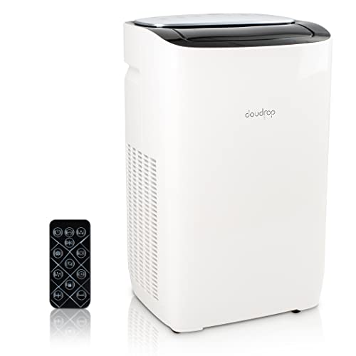 DOUDROP Portable AC Unit - 12000 BTU Air Conditioning System with Activated Carbon Filter & Remote Control - 4-in-1 Cooler, Heater, Dehumidifier & Fan Mode - 24H Timer, 360° Rolling Lockable Casters