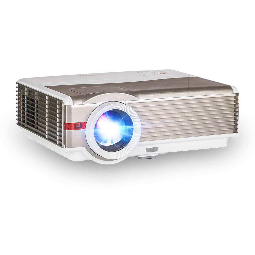 Full HD 1080P Smart Projector with Wifi Bluetooth, 9000Lumens LED Halloween Movie Projectors for Outdoor Use Home Theater Wireless Cast for Android iOS Phone Gaming Projector