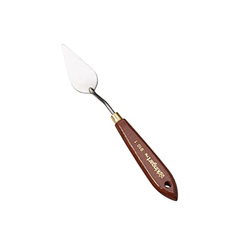 KINGART 910-1 Short Taper TROWEL PALETTE KNIFE and Painting Tool for Scraping, Mixing and Painting with Oil and Acrylic Paints