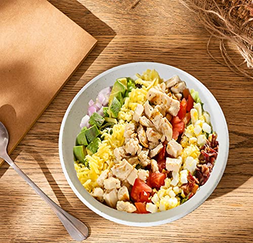 Cereal Bowls,6 Pack 24 oz Bowls Set, Food Grade Safe Durable PP Bowls for Soup, Salad, Cereal, Pasta, Yogurt, Heat and Cold Resistant, Dishwasher Safe Bowls,eco- friendly and degradable