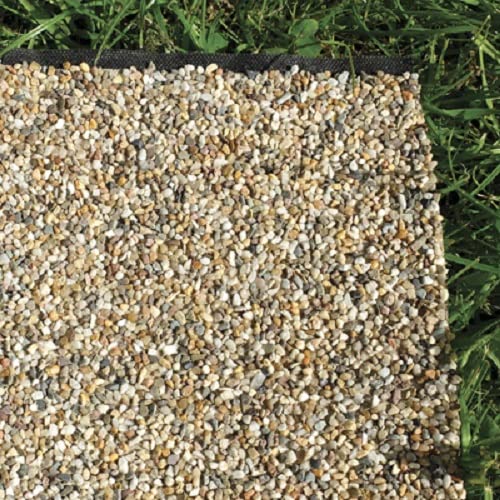 PondH2o Natural Stone Liner, Decorative Water Garden Koi Fish Pond Lining Real Gravel 1.3 Feet x 6.6 Feet (0.4m x 2m), Backyard Pond Liner Border