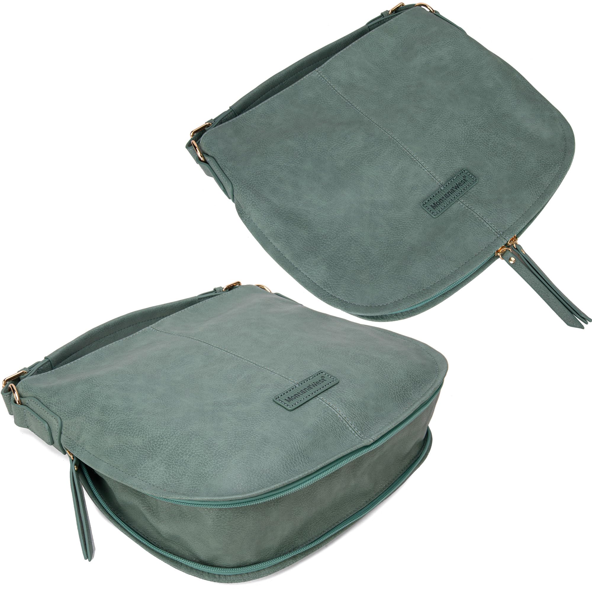 Purses and Handbags for Women Hobo Purses Adjustable Crossbody Shoulder Bags Tote handbag MWW16-1022GN