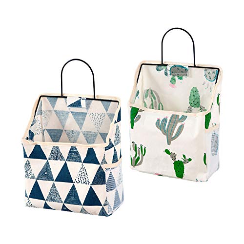 XIAOQI 2Pack-Wall Hanging Storage Bag, Waterproof Over The Door Closet Organizer Hanging Pocket Organizer, Over The Door Closet Organize