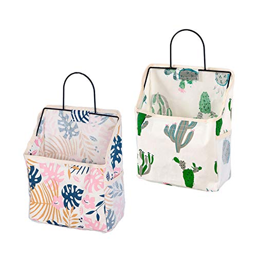 XIAOQI 2Pack-Wall Hanging Storage Bag, Waterproof Over The Door Closet Organizer Hanging Pocket Organizer, Over The Door Closet Organize