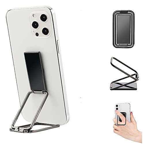 CACUAY Phone Ring Holder Finger Kickstand,Cell Phone Ring Holder 360° Rotation Cell Phone Ring Holder Stand Phone Finger Ring Cell Phone Stand Compatible with Most Smartphones (Black)