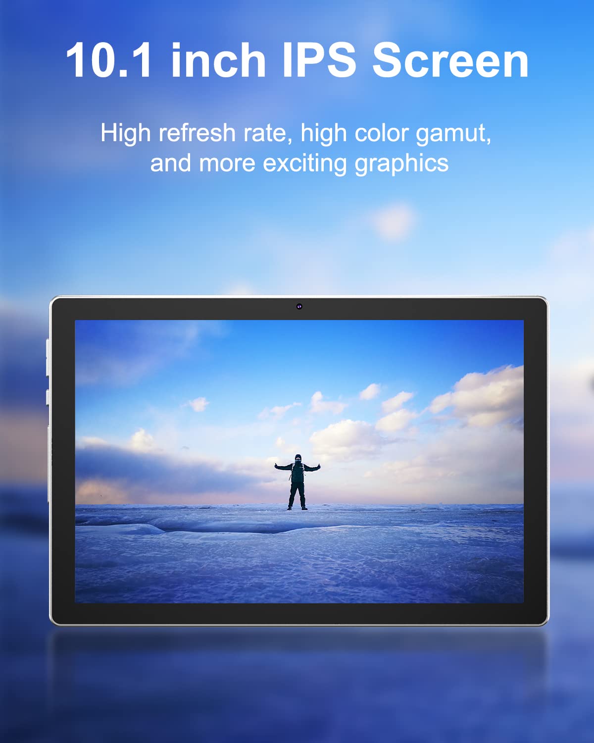 ATOZEE Tablet 10 Inch Android 14 Tablet with Keyboard Tablets Include Case Mouse Stylus 8GB RAM 64GB ROM 1TB Expandable Tablet 2MP+8MP Dual Camera 6000mAh Battery 5G WiFi-6 Bluetooth 2 in 1 Tablet PC