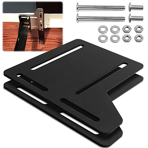 2Pcs Bed Frame Brackets Adapter for Headboard Extra Heavy Duty, Bed Adapter Conversion Plate, Queen Bed Frame Headboard Brackets Modification Plate