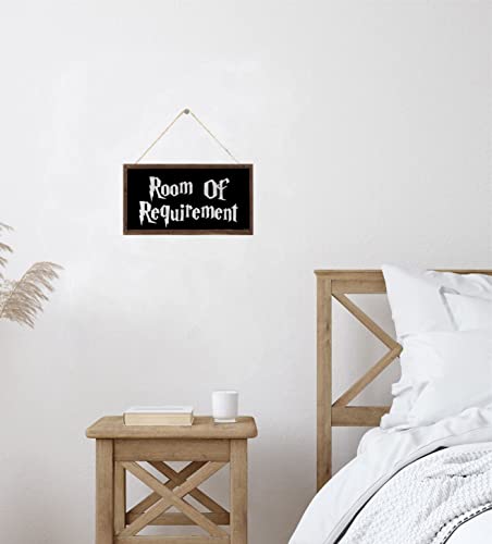 Room of Requirement Wizardry Hanging Plaque Magic Gift Bedroom Toilet Wood Sign (US-G005)