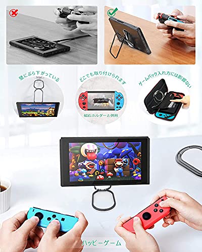 CACUAY Phone Ring Holder Finger Kickstand,Cell Phone Ring Holder 360° Rotation Cell Phone Ring Holder Stand Phone Finger Ring Cell Phone Stand Compatible with Most Smartphones (Black)