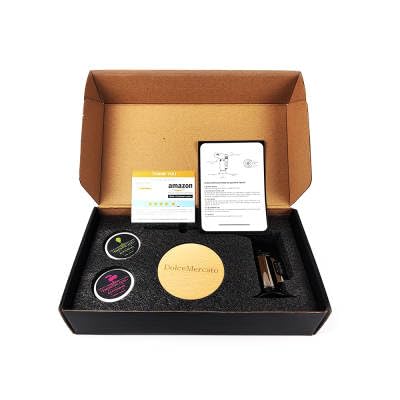DolcheMercato Cocktail Smoker Kit with Torch β 4 Flavors Wood Chips Bourbon, Whiskey Smoker Infuser Kit, Old Fashioned Drink Smoker Kit (No Butane/Fuel)