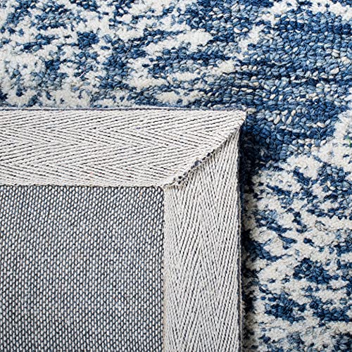 Safavieh Metro Collection 8' x 10' NaturalBlue MET806M Handmade Premium Wool Living Room Dining Bedroom Area Rug