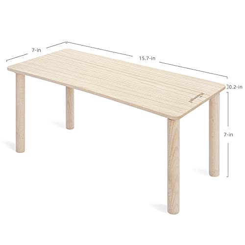Niteangel Hamster Play Wooden Platform for Dwarf Syrian Hamsters Gerbils Mice Degus or Other Small Pets (Rectange - 7'' Height, Burlywood)