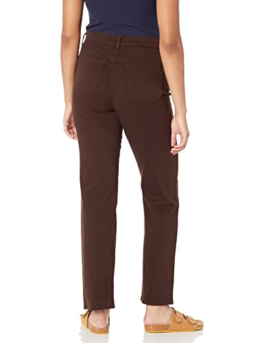Gloria Vanderbilt Women's Amanda Classic High Rise Tapered Jean Petite, Coffee Roast-ds, 4