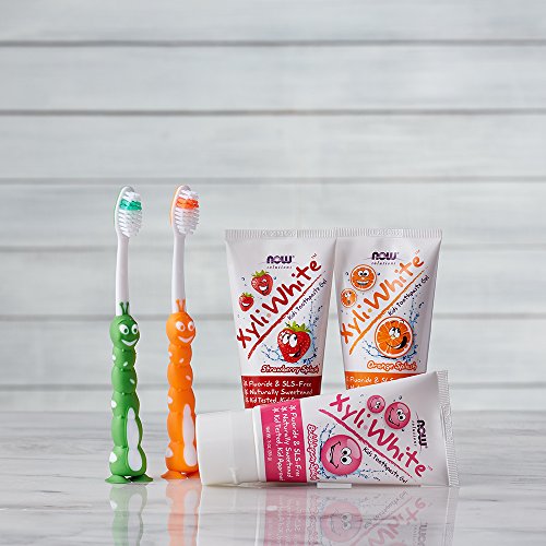 NOW Solutions, Xyliwhite™ Toothpaste Gel for Kids, Strawberry Splash Flavor, Kid Approved! 3-Ounce, Packaging May Vary (Pack of 2)