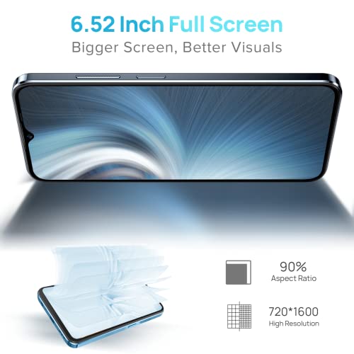 Ulefone Note 16 Pro Unlocked Phones NFC, 8-core 16+128GB Factory Phone, Android 13 OS Cell Phone, 50MP Rear Camera, 8MP Front Camera, 6.52β Display, 4400mAh, OTG T-Mobile 4G Smartphones | Black