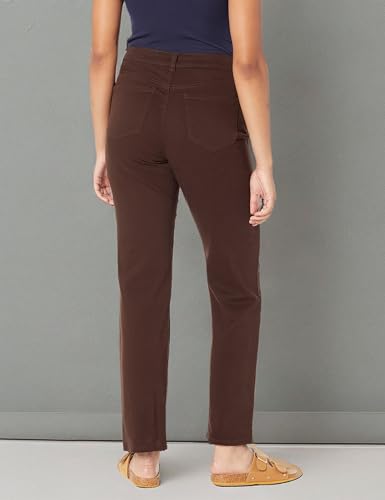 Gloria Vanderbilt Women's Amanda Classic High Rise Tapered Jean Petite, Coffee Roast-ds, 4