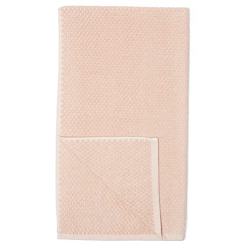 Amazon Basics Odor Resistant Textured Bath Towel, 30 x 54 Inches - 4-Pack, Blush