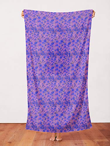 PBS Fabrics Lush and Wild by Katie Kortman, Organic Canvas 2 Yards, Freckled Wood, Blue Cut