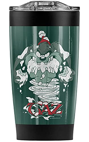 Logovision Looney Tunes Tazmanian Devil Stainless Steel Tumbler 20 oz Coffee Travel Mug/Cup, Vacuum Insulated & Double Wall with Leakproof Sliding Lid | Great for Hot Drinks and Cold Beverages