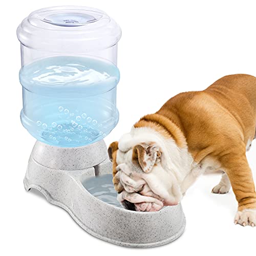 1 Gallon Automatic Replenish Pet Water Dispenser, Self-Dispensing Gravity Pets Water Feeder for Cats & Small Dogs