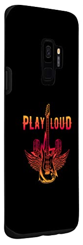 Galaxy S9 Vintage Guitar Player Play Loud Classic Rock and Roll Case