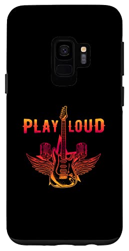 Galaxy S9 Vintage Guitar Player Play Loud Classic Rock and Roll Case