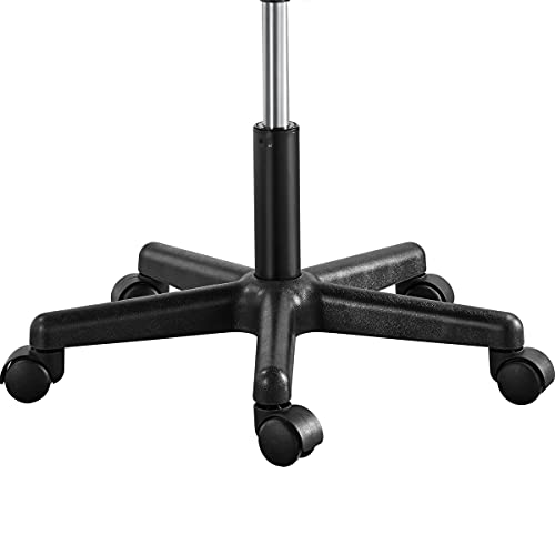 Topeakmart Home Office Chair Mid Back Desk Chair Armless Mesh Computer Chair No Arms Task Rolling Swivel Chair Back Support Adjustable Modern Chair with Lumbar Support for Small Spaces, Purple
