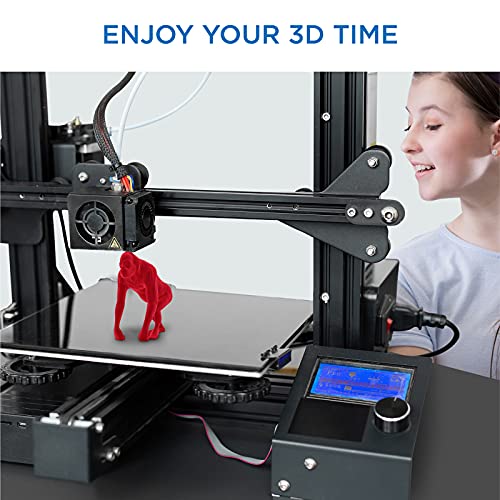 Luftzeuge PLA Filament 1.75mm with Excellent Adhesion - Dimensional Accuracy +/- 0.03mm for High Precision - Fit Most FDM Printers - 0.25KG Per Spool - 4 Colors Bundle (Black, White, Blue, Red)