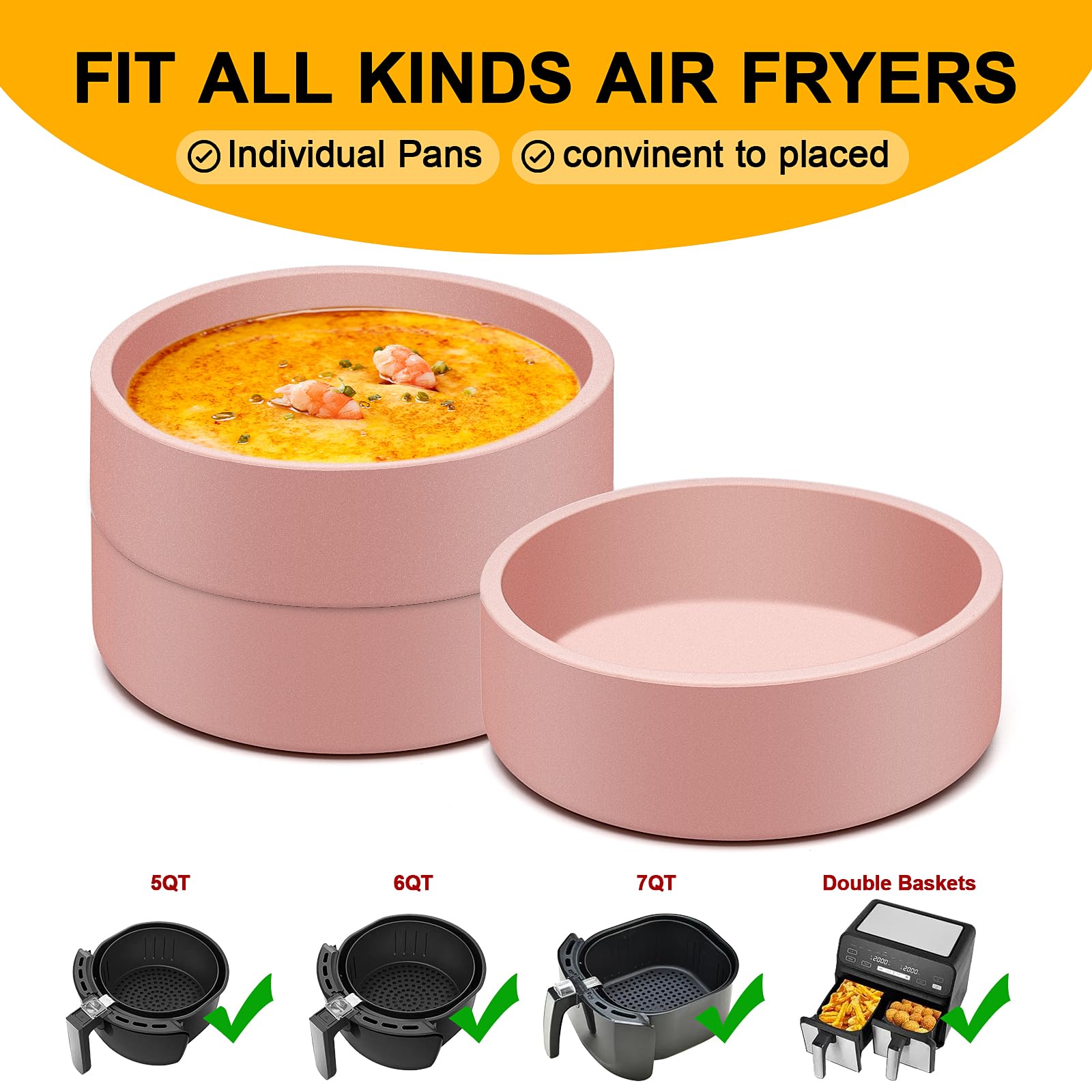 Silicone Microwave Egg Cooker, 3 Pack Air Fryer Egg Molds Eggwich Maker, Individual Egg Cups for Sandwiches Breakfast