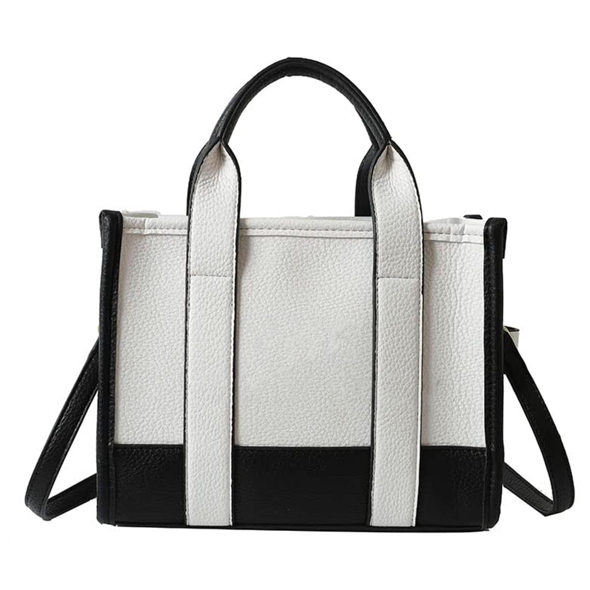WolmaSup The Tote Bag for Women Leather The Tote Bag Dupes Mini Handbags White Black