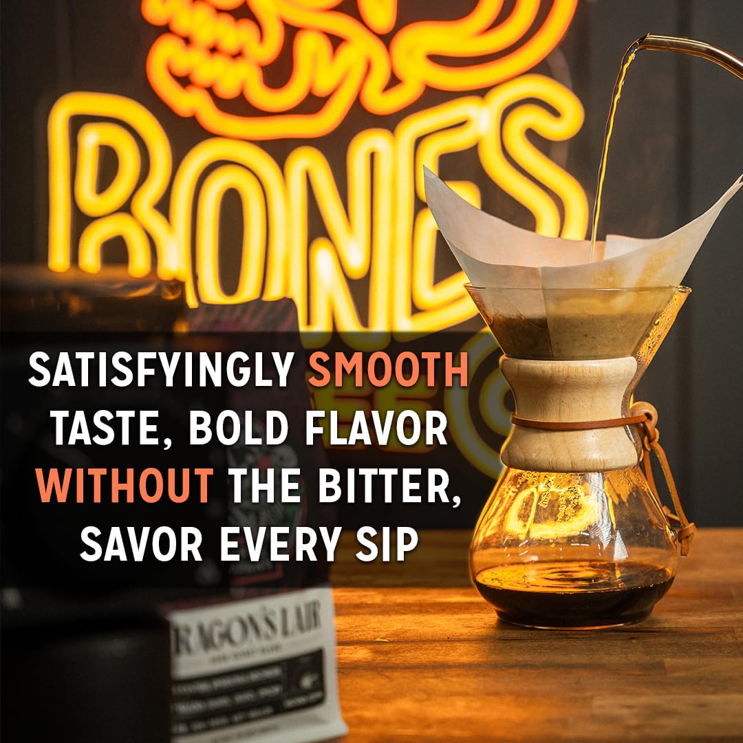 Bones Coffee Company Flavored Coffee Bones Cups French Vanilla Flavored Pods | 12ct Single-Serve Coffee Pods Compatible with Keurig 1.0 & 2.0 Keurig Coffee Maker
