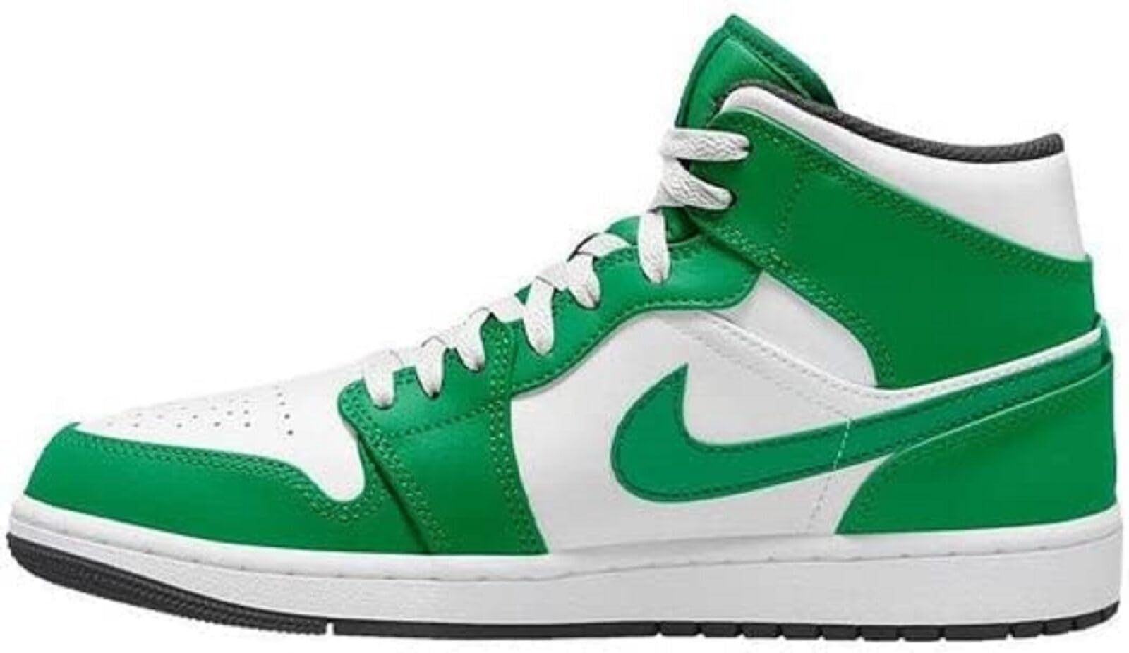 Jordan Nike Air 1 Mid Mens Lucky Green DQ8426 301 - Size 8,Lucky Green/Black-white