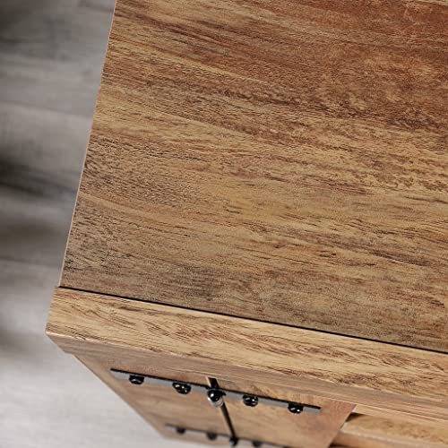 Sauder Misc Entertainment Credenza, L: 15.28" x W: 62.68" x H: 26.77", Sindoori Mango Finish