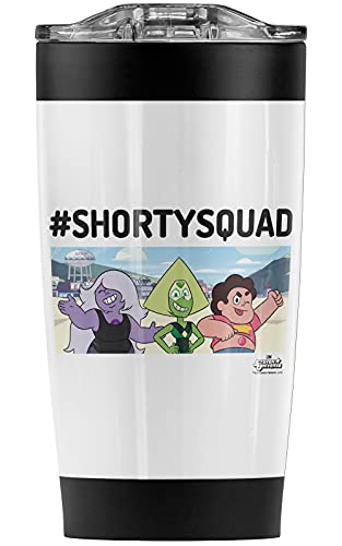 Logovision Steven Universe #Shorty Squad Stainless Steel Tumbler 20 oz Coffee Travel Mug/Cup, Vacuum Insulated & Double Wall with Leakproof Sliding Lid | Great for Hot Drinks and Cold Beverages