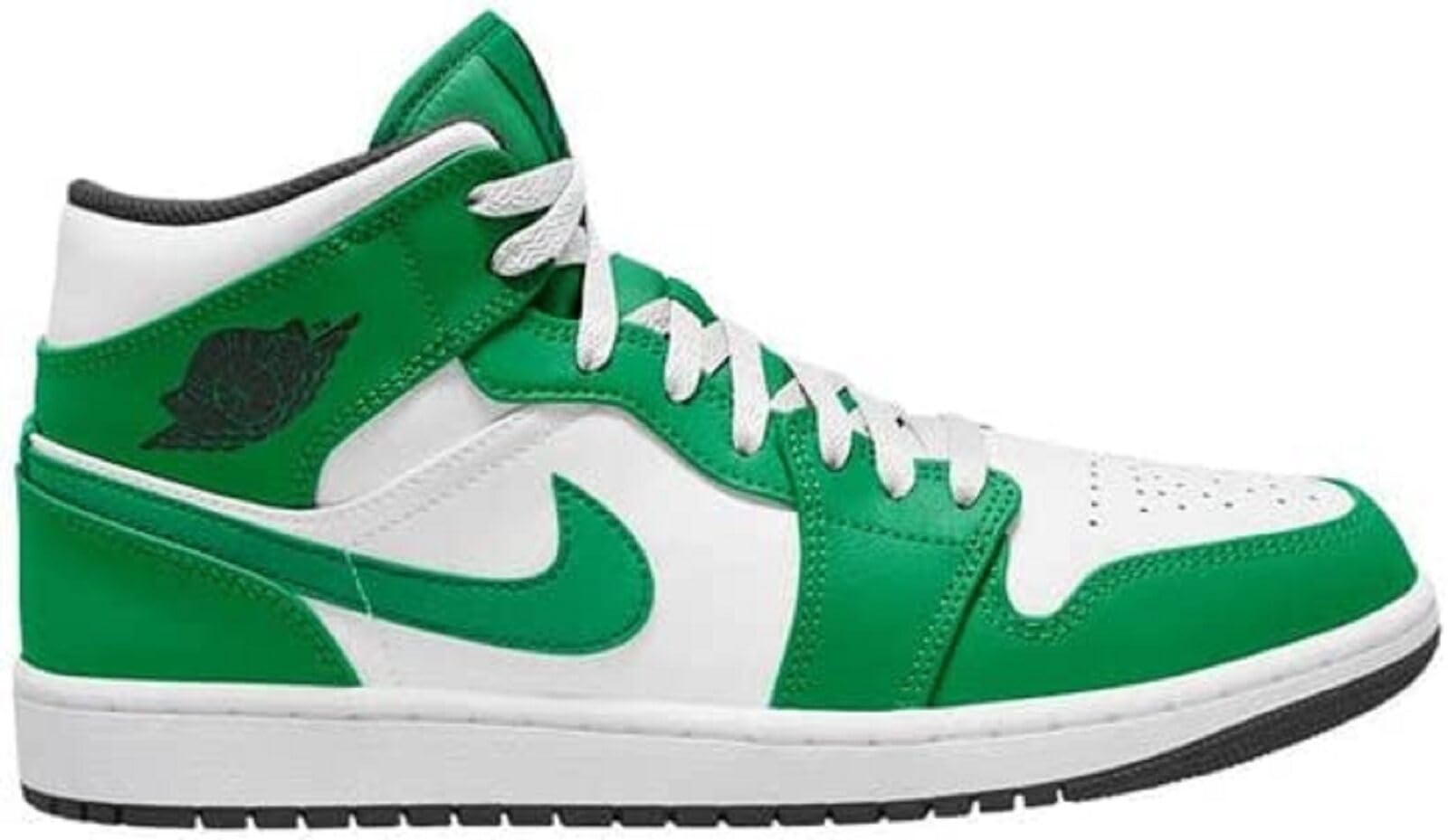 Jordan Nike Air 1 Mid Mens Lucky Green DQ8426 301 - Size 8,Lucky Green/Black-white