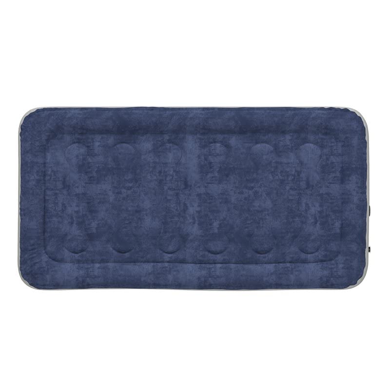 Flash Furniture Kellos 18 inch Air Mattress with ETL Certified Internal Electric Pump and Carrying Case - Twin,Blue