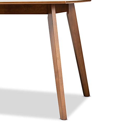 Baxton Studio Maila Dining Tables, Walnut Brown