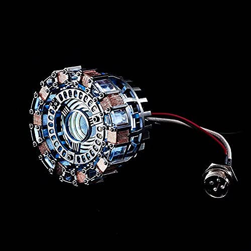 Lonyiabbi 1:1 iron man Arc Reactor MK1 Heart Model LED Light Vibration Sensing Control USB Interface Finished Product（No Installation Required）…