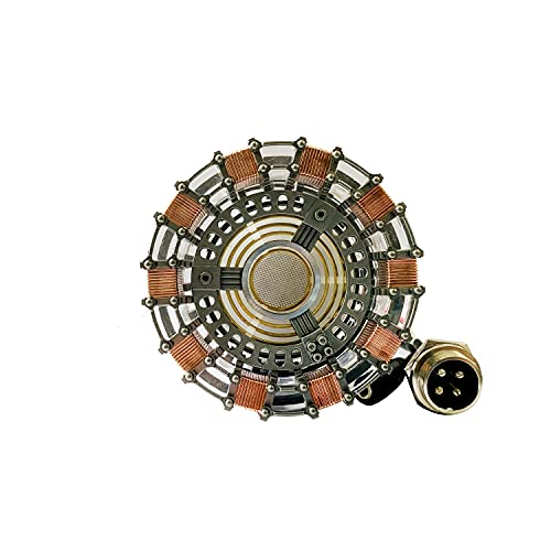 Lonyiabbi 1:1 iron man Arc Reactor MK1 Heart Model LED Light Vibration Sensing Control USB Interface Finished Product（No Installation Required）…