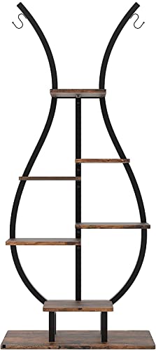 GDLF Plant Stand Indoor Tall Plant Shelf Metal Tiered Hanging Shelf, 59"