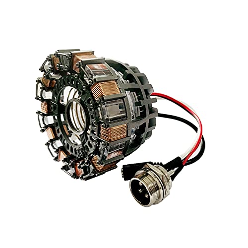 Lonyiabbi 1:1 iron man Arc Reactor MK1 Heart Model LED Light Vibration Sensing Control USB Interface Finished Product（No Installation Required）…