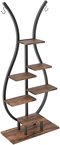 GDLF Plant Stand Indoor Tall Plant Shelf Metal Tiered Hanging Shelf, 59"