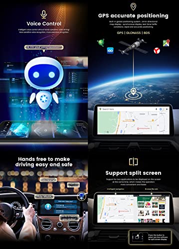 Android 12 Car Stereo GPS Sat Nav for BMW 5 Series F10/F11 520 523 525 530 Touchscreen Multimedia Player Mirror Link TPMS CarPlay + DVR,8-core 4+64-2013-2016 NBT 12.3 inch