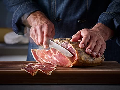 Wüsthof Classic Hollow Edge Carving Knife, 8-Inch, with Bonus Paring Knives, Black, (8854)