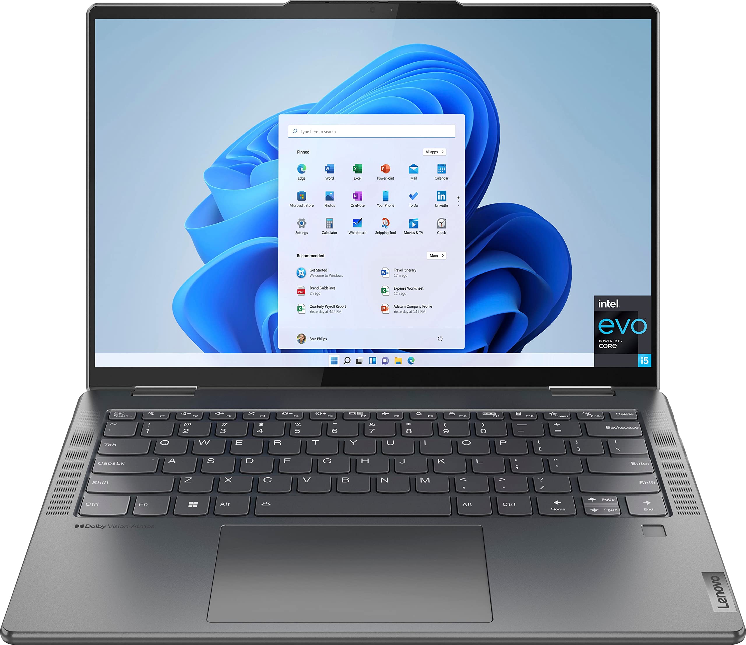 Lenovo Yoga 7i 2-in-1 Laptop 2022, 14" 2.2K Touchscreen, Intel EVO Platform, 12th Core i7-1255U, Iris Xe Graphics, 16GB RAM 512GB SSD, WI-FI 6E Thunderbolt 4 Backlit KB, Windows 11, COU 32GB USB